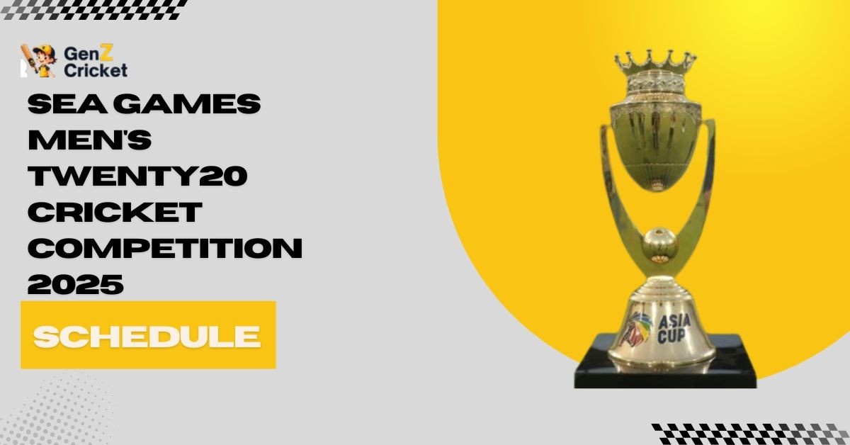 SEA Games Men’s T20 Cricket Competition 2025 Schedule Info
